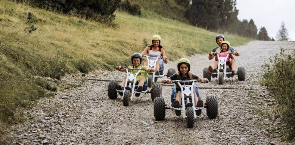 With the Mountaincarts - pure fun on the Plose