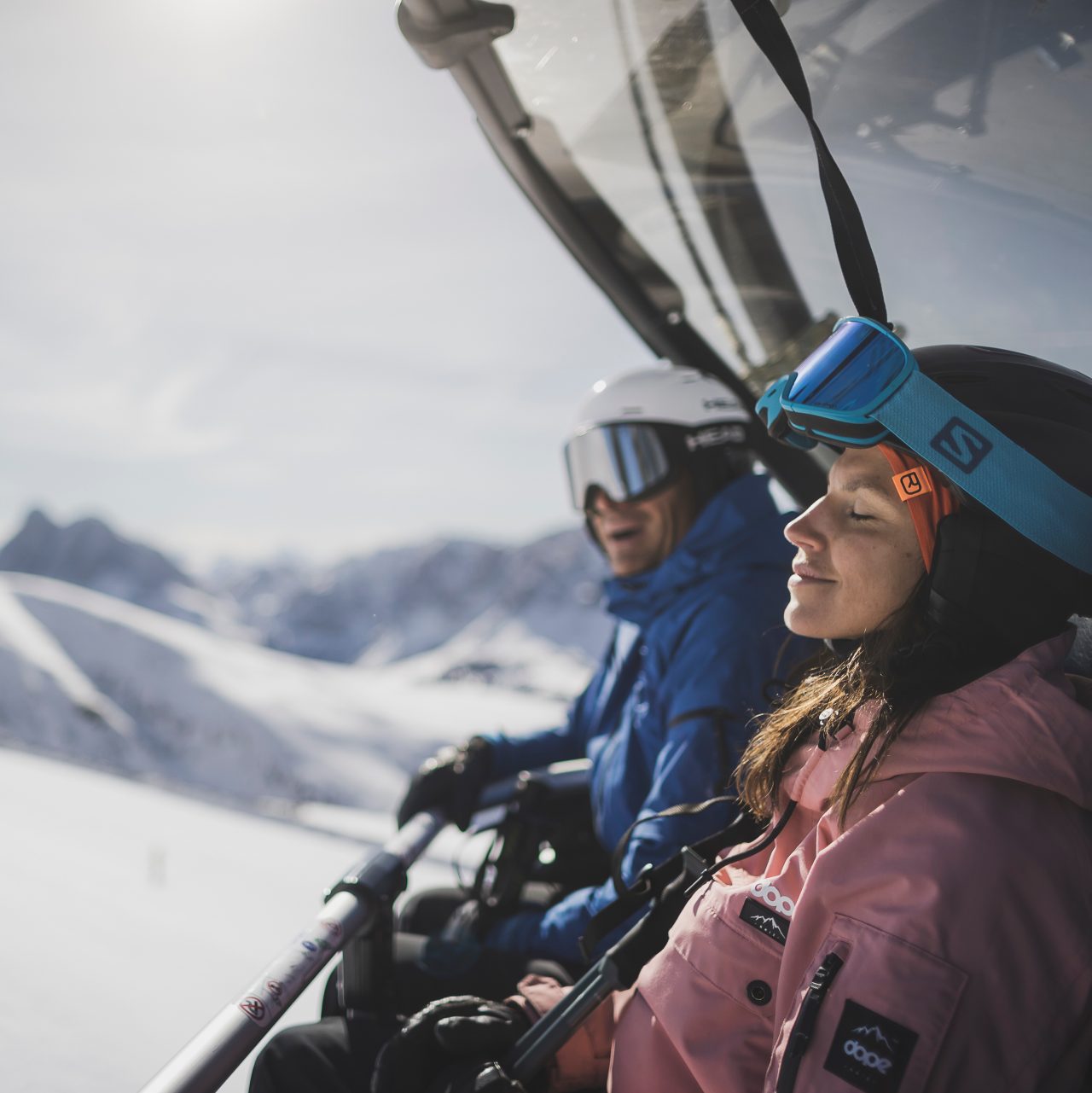 Skiing on the Plose in Brixen / Dolomites South Tyrol